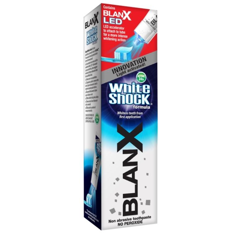 BLANX LED WHITE SHOCK DENTIFRICIO CON LUCE LED PER UN'AZIONE SBIANCANTE ...