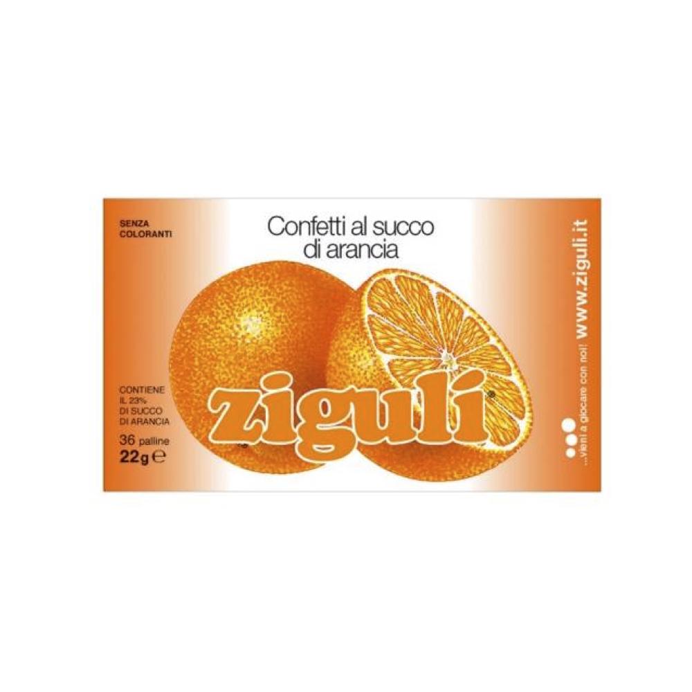 ZIGULI' - CONFETTI AL SUCCO DI ARANCIA, SENZA COLORANTI 36 PALLINE
