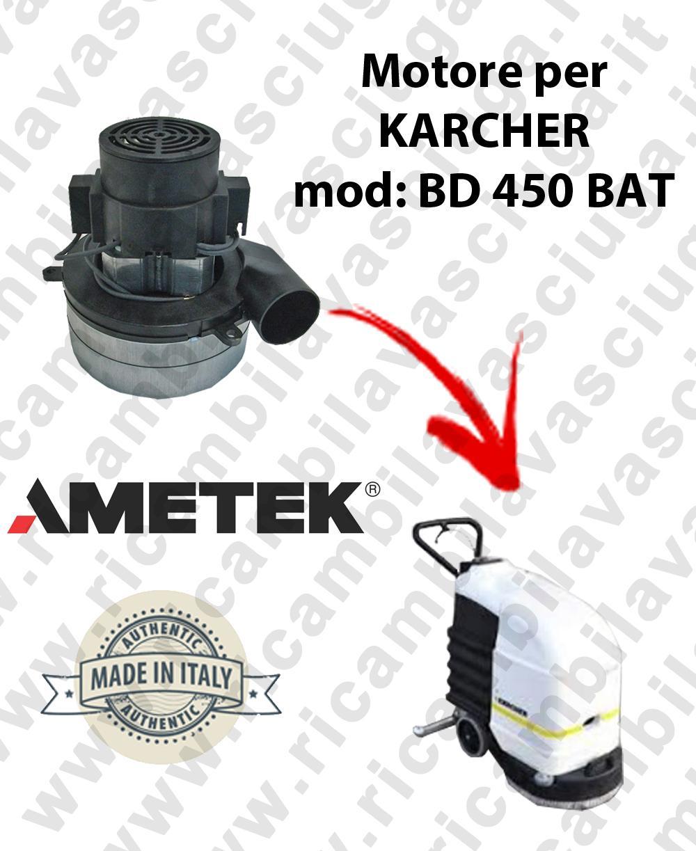 BD 450 BATT Moteur Aspiration AMETEK pour Autolaveuse KARCHER | Inclema .fr