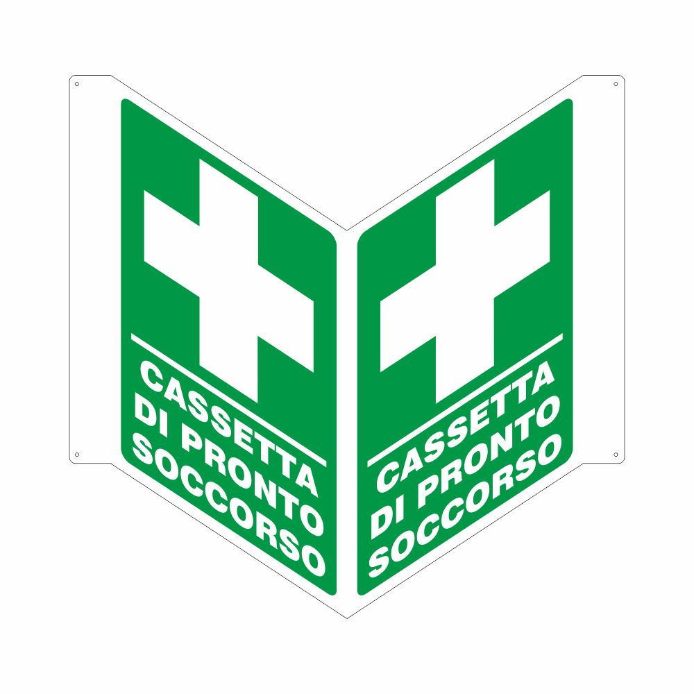 Centro Sill Shop - Cartello Cassetta di pronto soccorso bifacciale ...