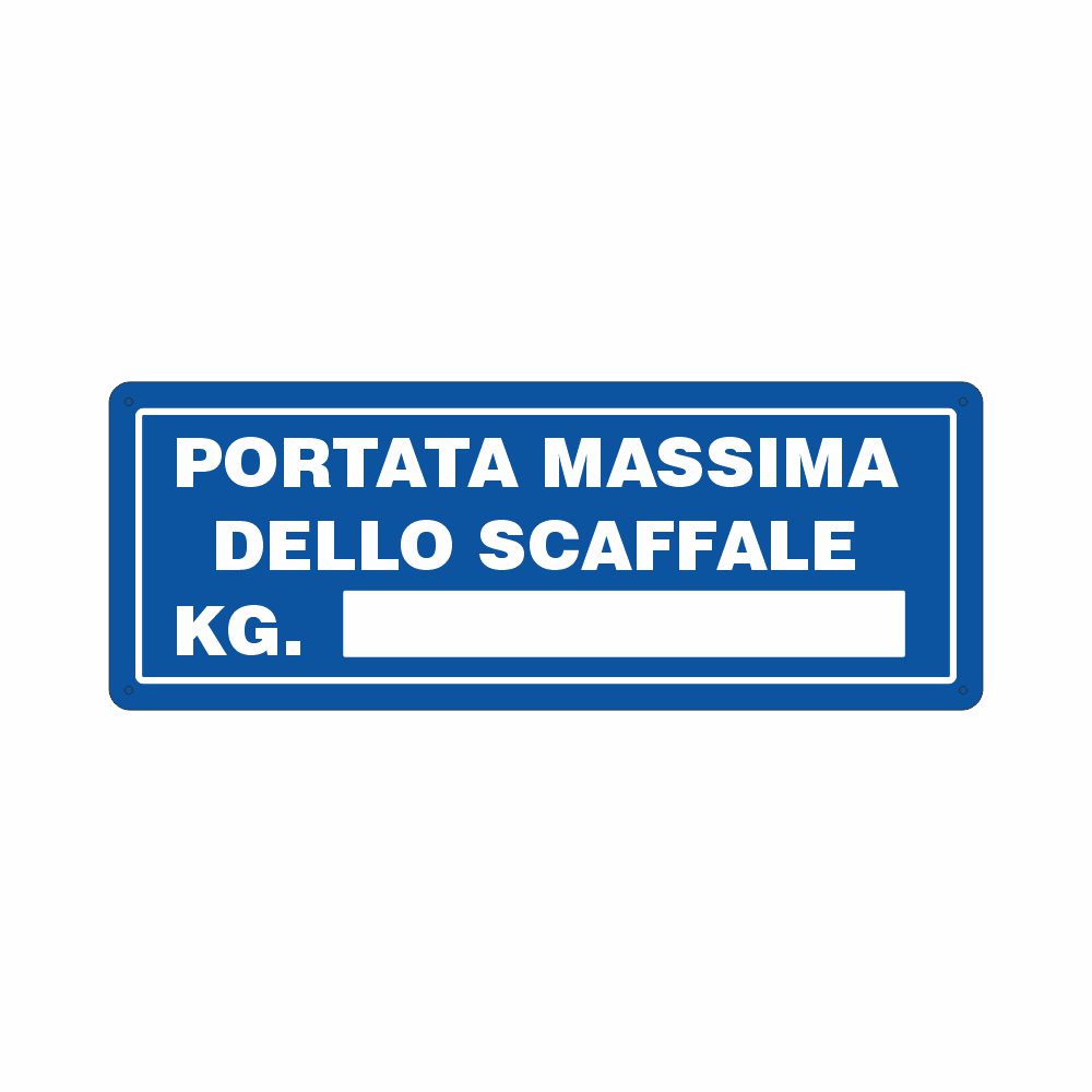 Centro Sill Shop -Cartello Portata massima dello scaffale | Segnaletica ...