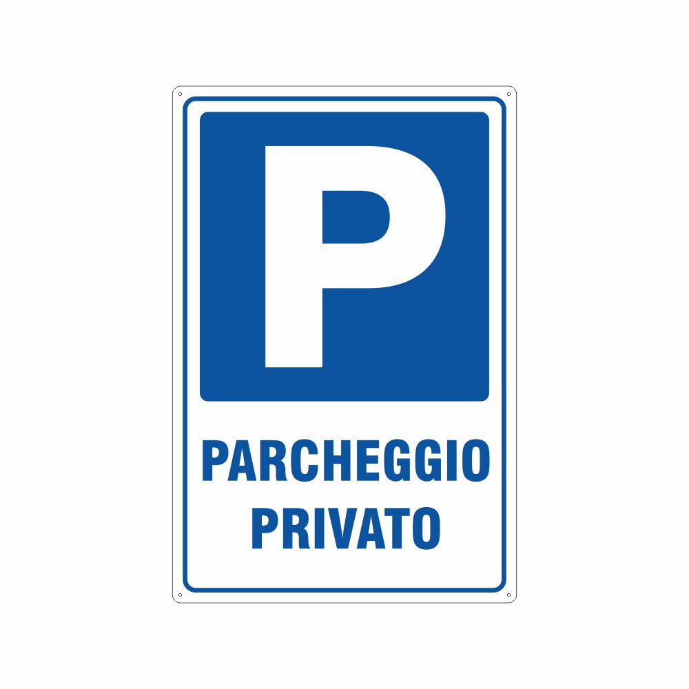 Centro Sill Shop - Cartello Parcheggio privato | Segnaletica Centro Sill