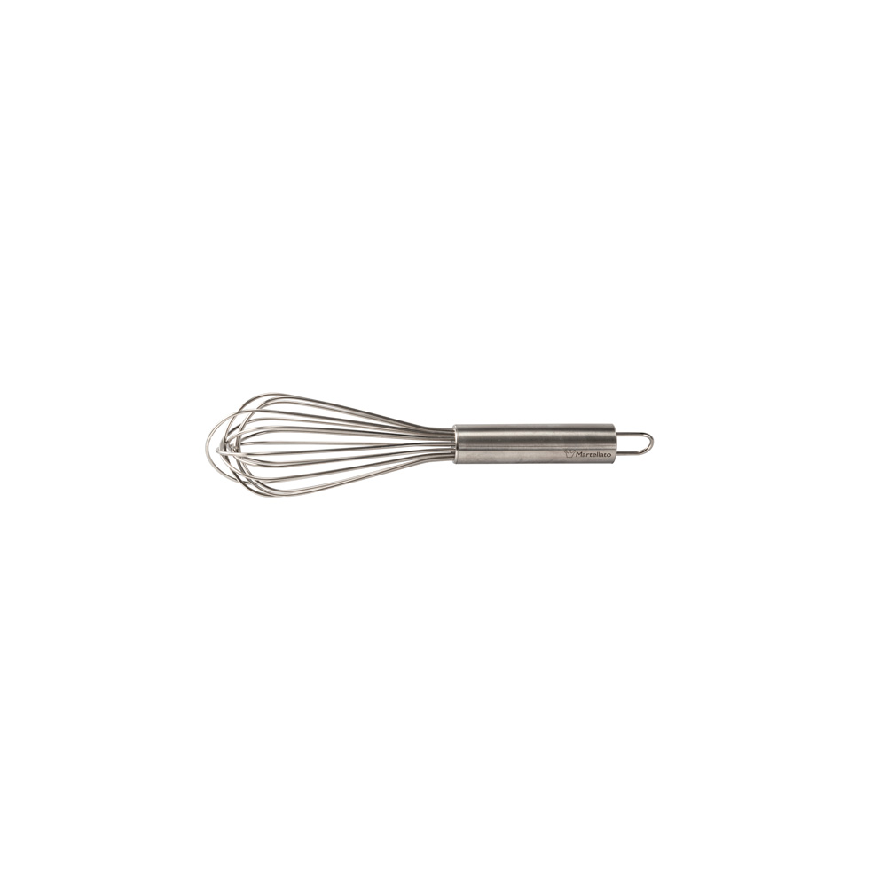 Black stainless steel whisk - 16 wires - Hammered | Martellato
