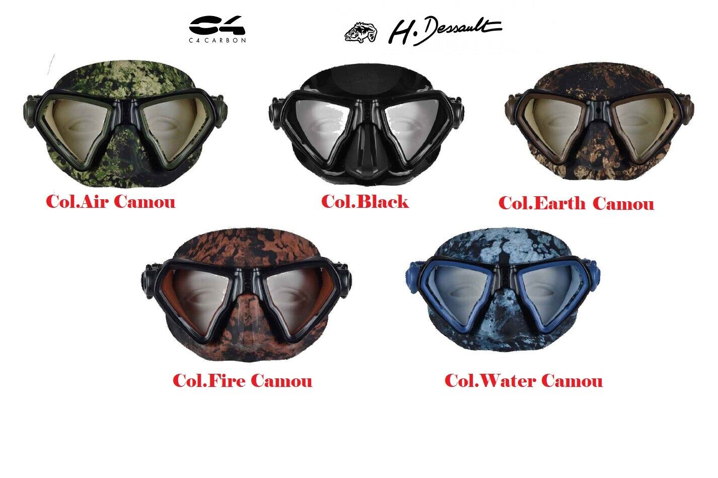 MASCHERA H. DESSAULT ELEMENT | TuttoPescaMare