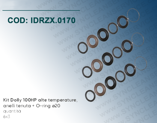 Il Kit Dolly 100HP (ZX.0041) valido per pompe per SERIE 47-48 ⌀ 20 ...