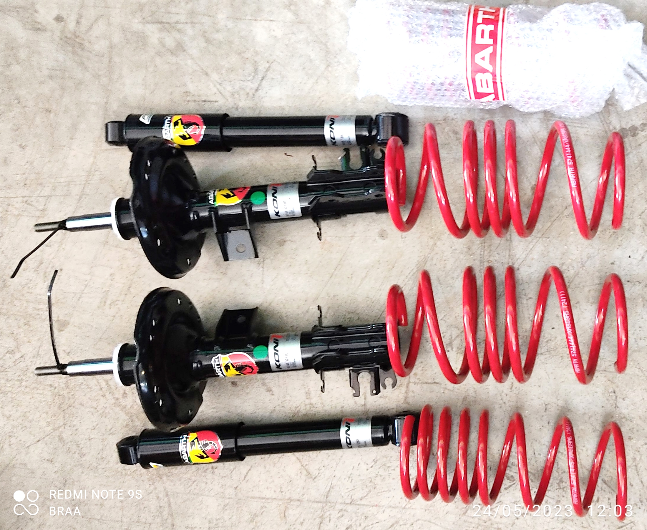 kit ammortizzatori e molle sospensione koni abarth 595, | BRAA RICAMBI AUTO ASSISTENZA