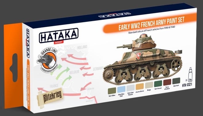 Early WW2 French Army paint set