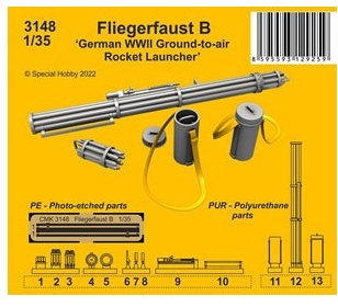 Fliegerfaust B `German WWII Ground-to-Air Rocket Launcher`