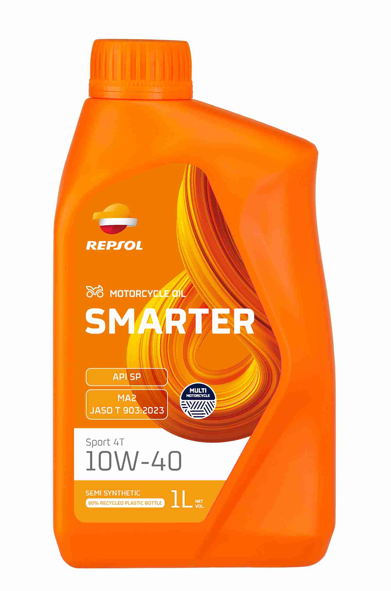 OLIO MOTORE REPSOL SMARTER SPORT 4T 10W-40 SEMI-SYNTHETIC 1L | C.R ...